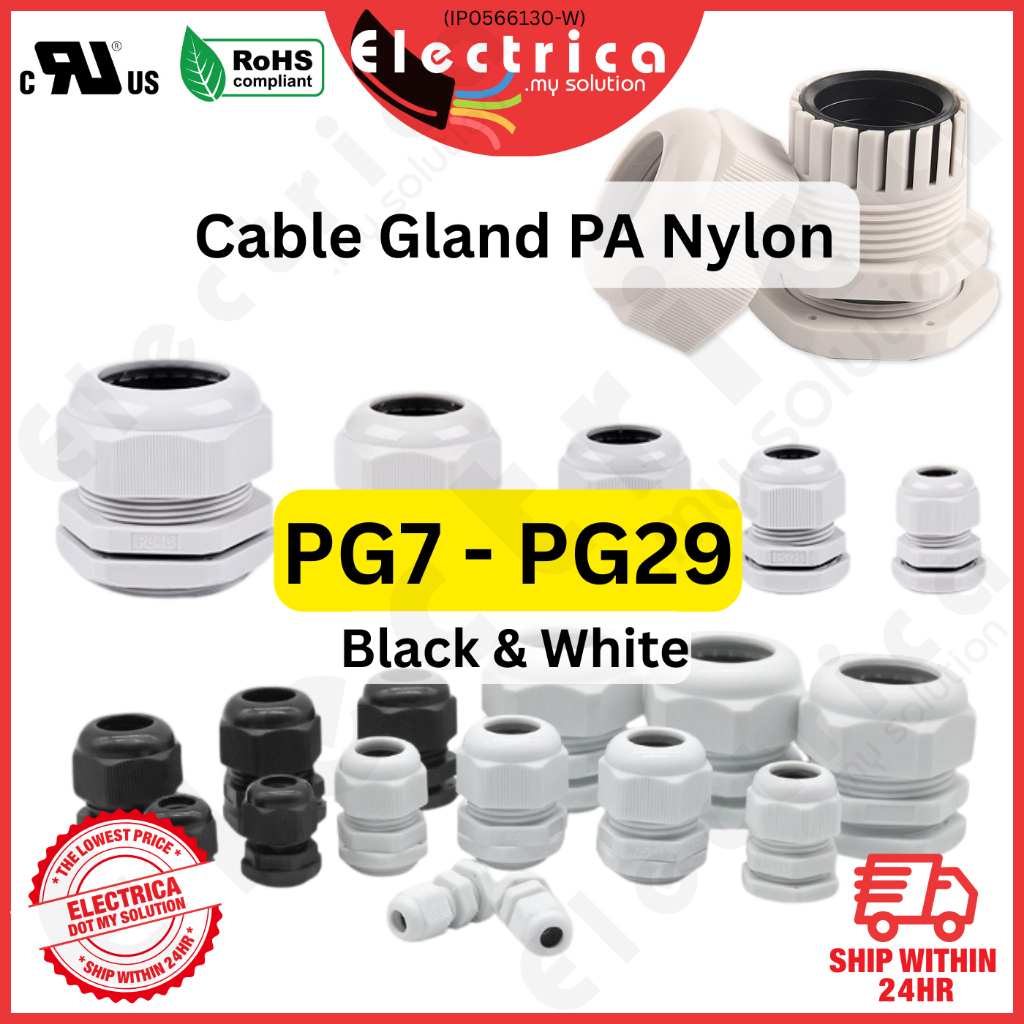 (PG Series PG7-PG29) Cable Gland IP68 NYLON CABLE GLAND/PG GLAND ...
