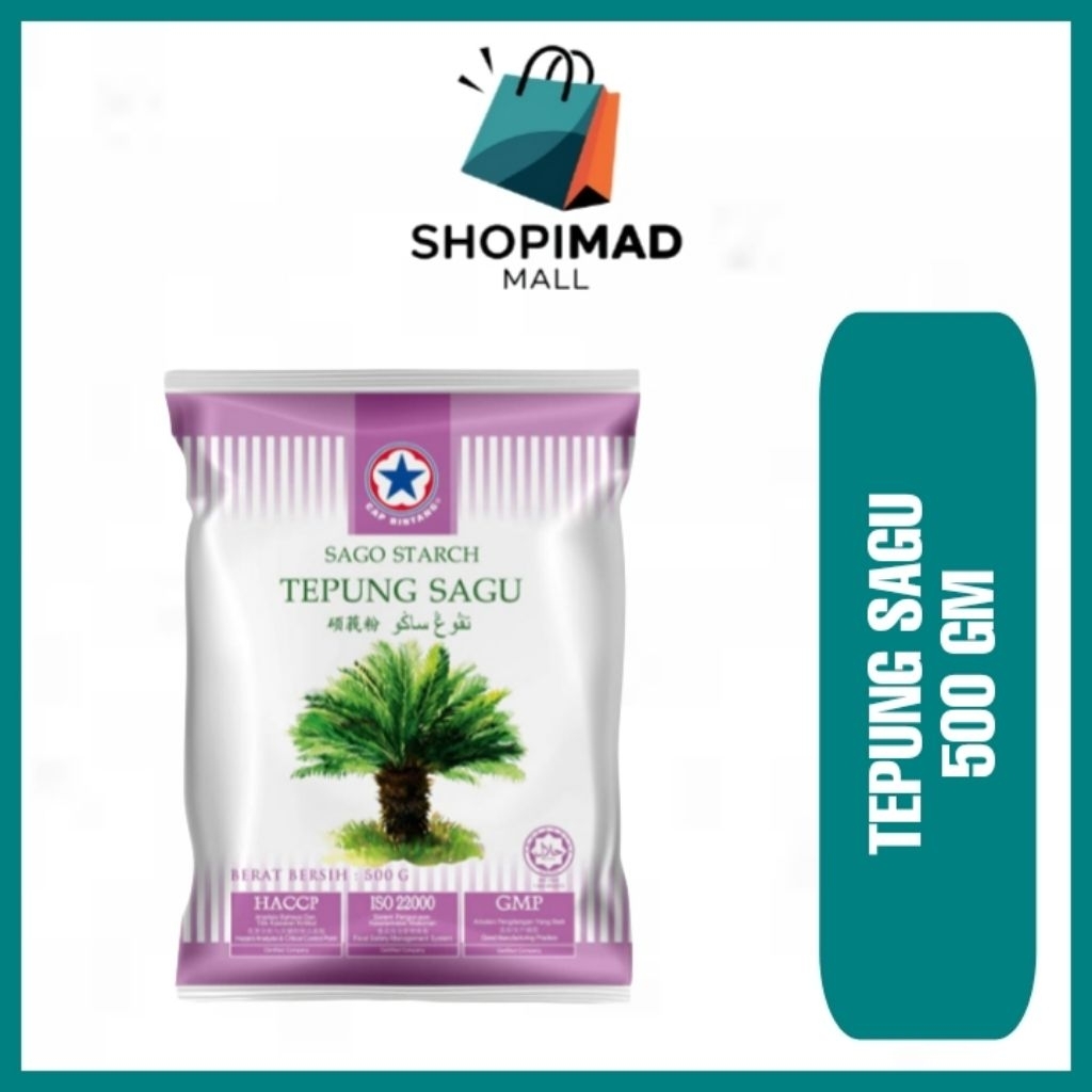 [500GM] TEPUNG SAGU CAP BINTANG | SAGU FLOUR | STAR BRAND SAGO STARCH ...