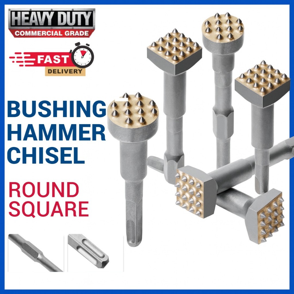 Euro Plus Hex Bushing Hammer Chisel Concrete Drill Bit Stone Slab ...