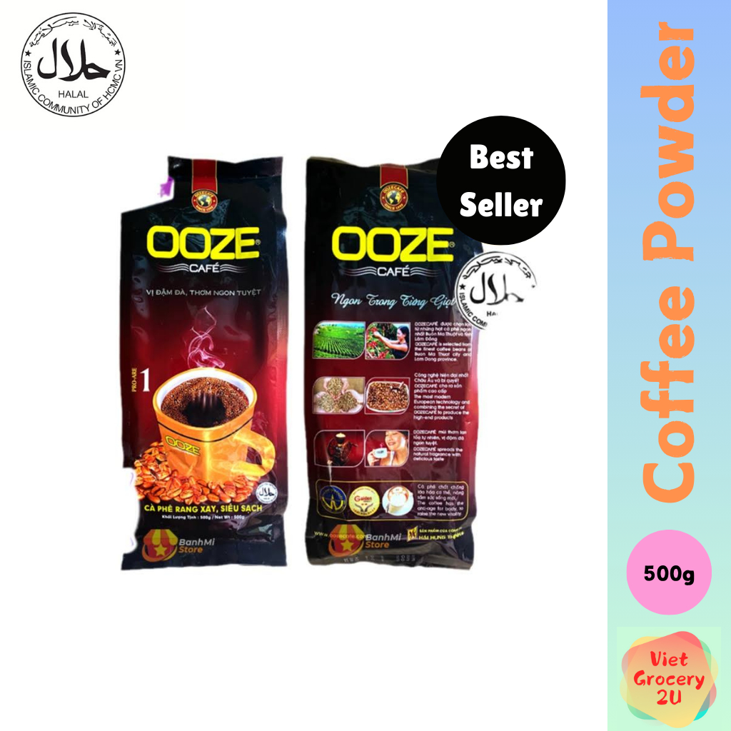 (Halal)OOZE Vietnam Famous Coffee Powder 500g/ OOZE Cà phê rang xay ...