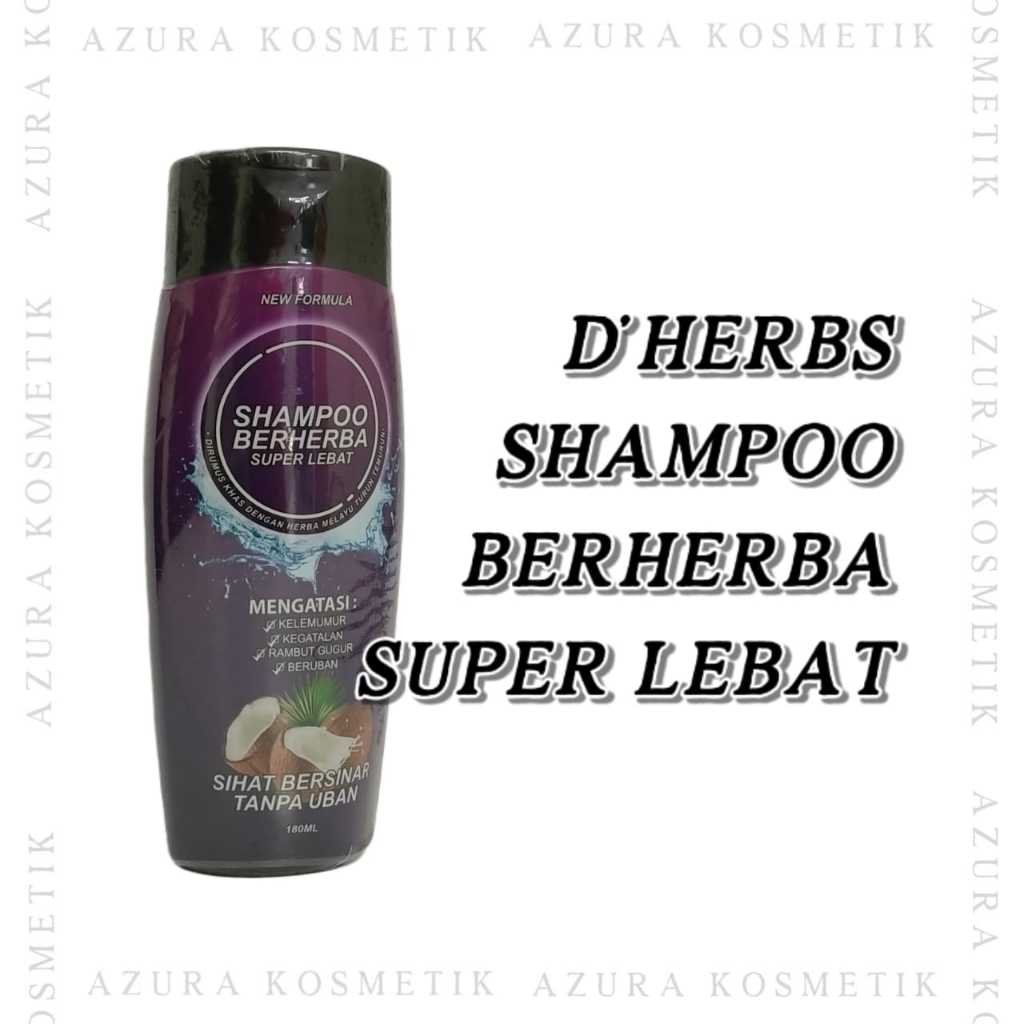 Dherbs Shampoo Berherba Super Lebat 180ml | Shopee Malaysia