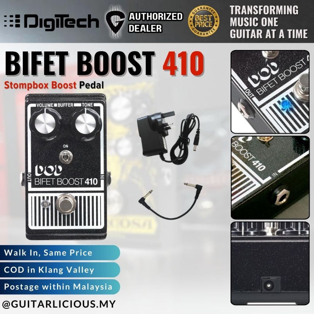 DigiTech DOD Bifet Boost 410 Guitar Effect Pedal ( DOD-Boost410 ) | Shopee Malaysia