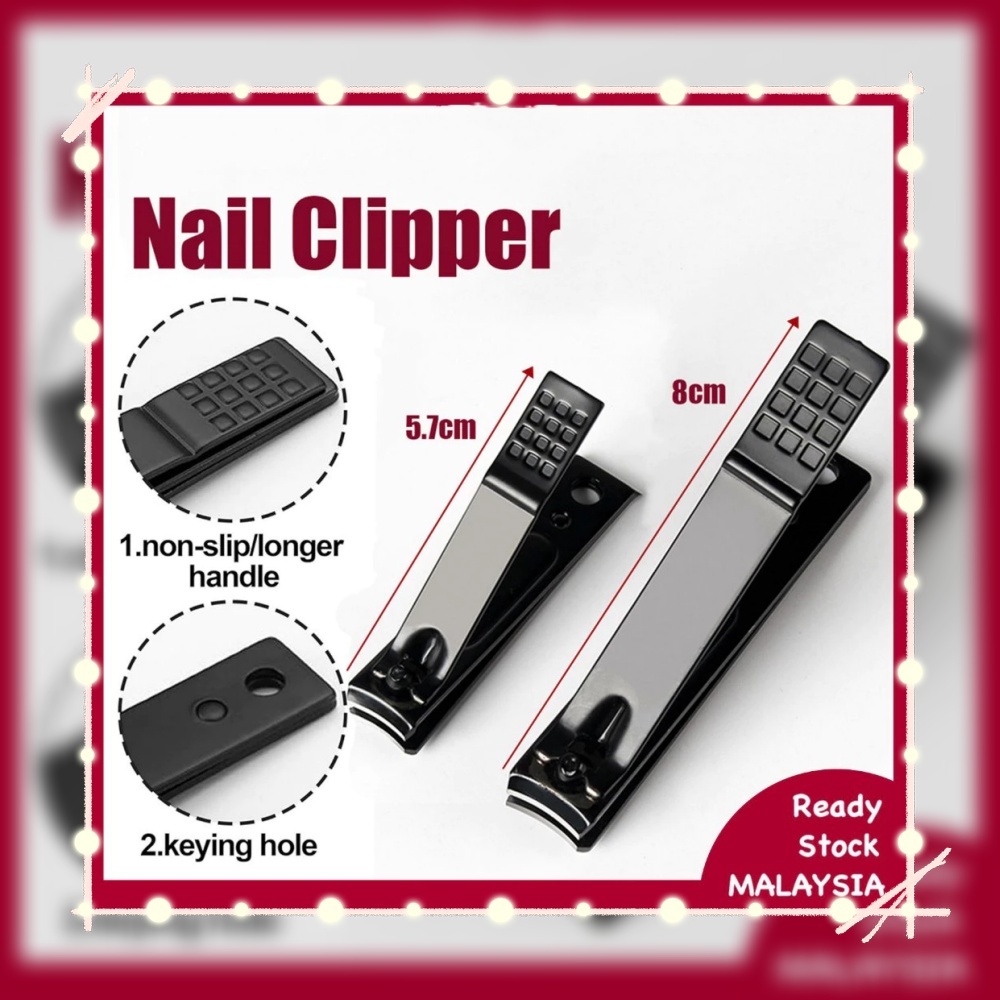 (PREMIUM STAINLESS STEEL) 1pcs Anti Rust Nail Clippers Set Stainless ...