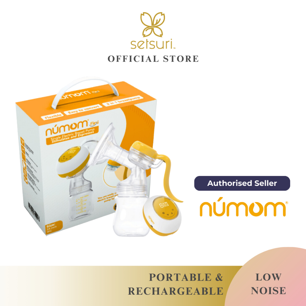NUMOM FLEXI BREASTPUMP 2 IN 1 - SINGLE ELECTRIC BREASTPUMP & MANUAL ...