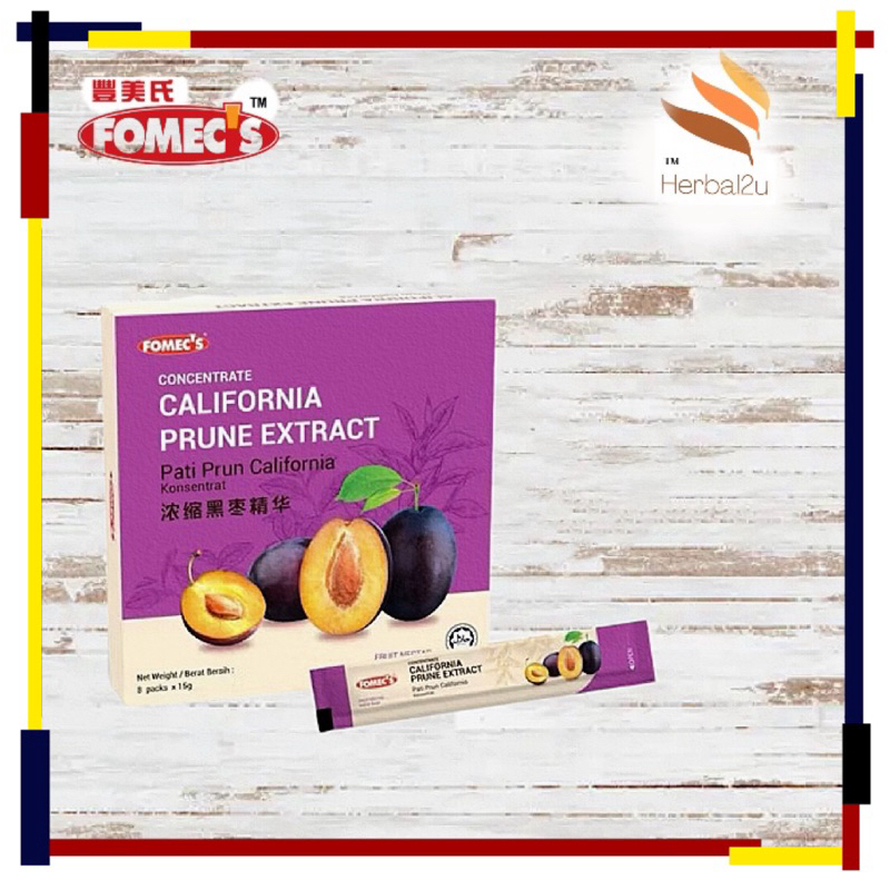 Fomec’s California Prune Extract 丰美氏浓缩黑枣精华 15g x 8’s | Shopee Malaysia