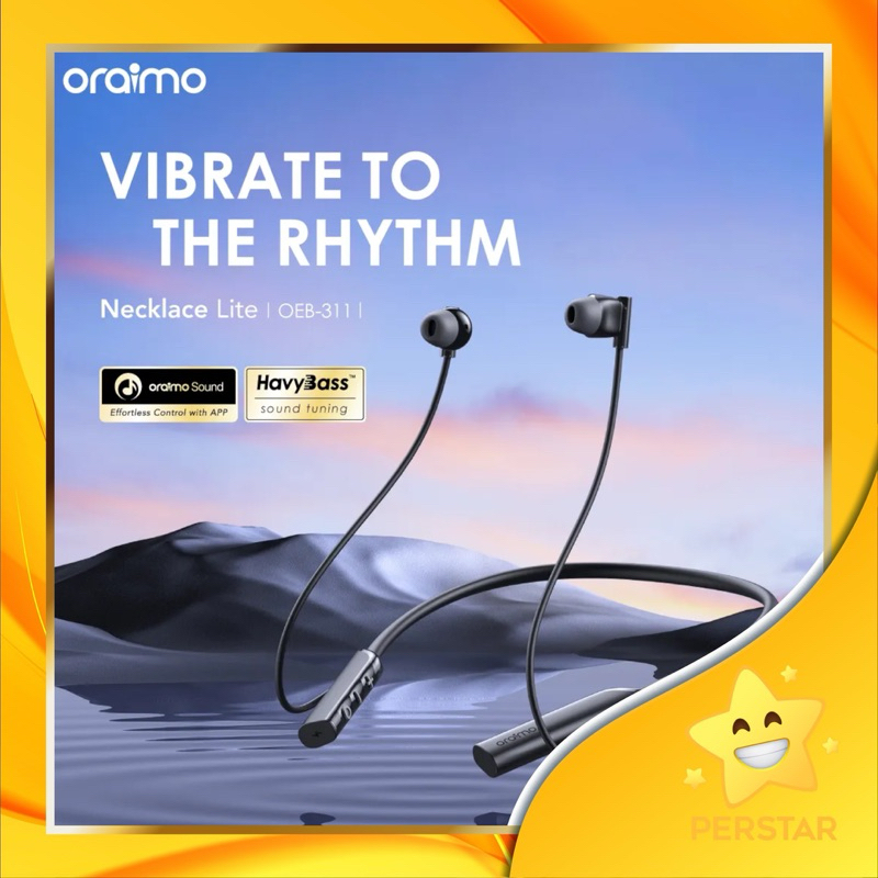 oraimo OEB-311 Sport Necklace Lite Call Vibration Wireless ENC ...