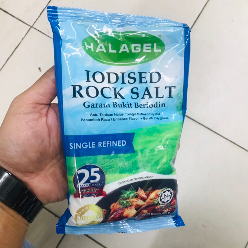 Halagel Iodised Rock Salt Garam Bukit Beriodin Single Refined Satu ...