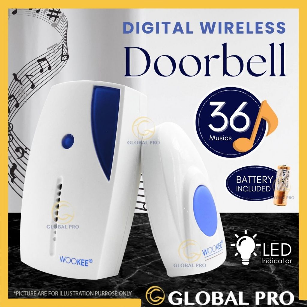 Door Bell Loceng Rumah Office Door Bell Wireless Loceng Pintu Ding Dong ...