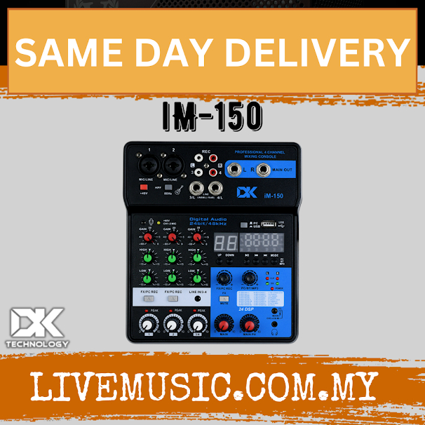 DK Technology iM-150 4 Channel USB Mixing Console Audio Interface (iM150 iM 150) | Shopee Malaysia