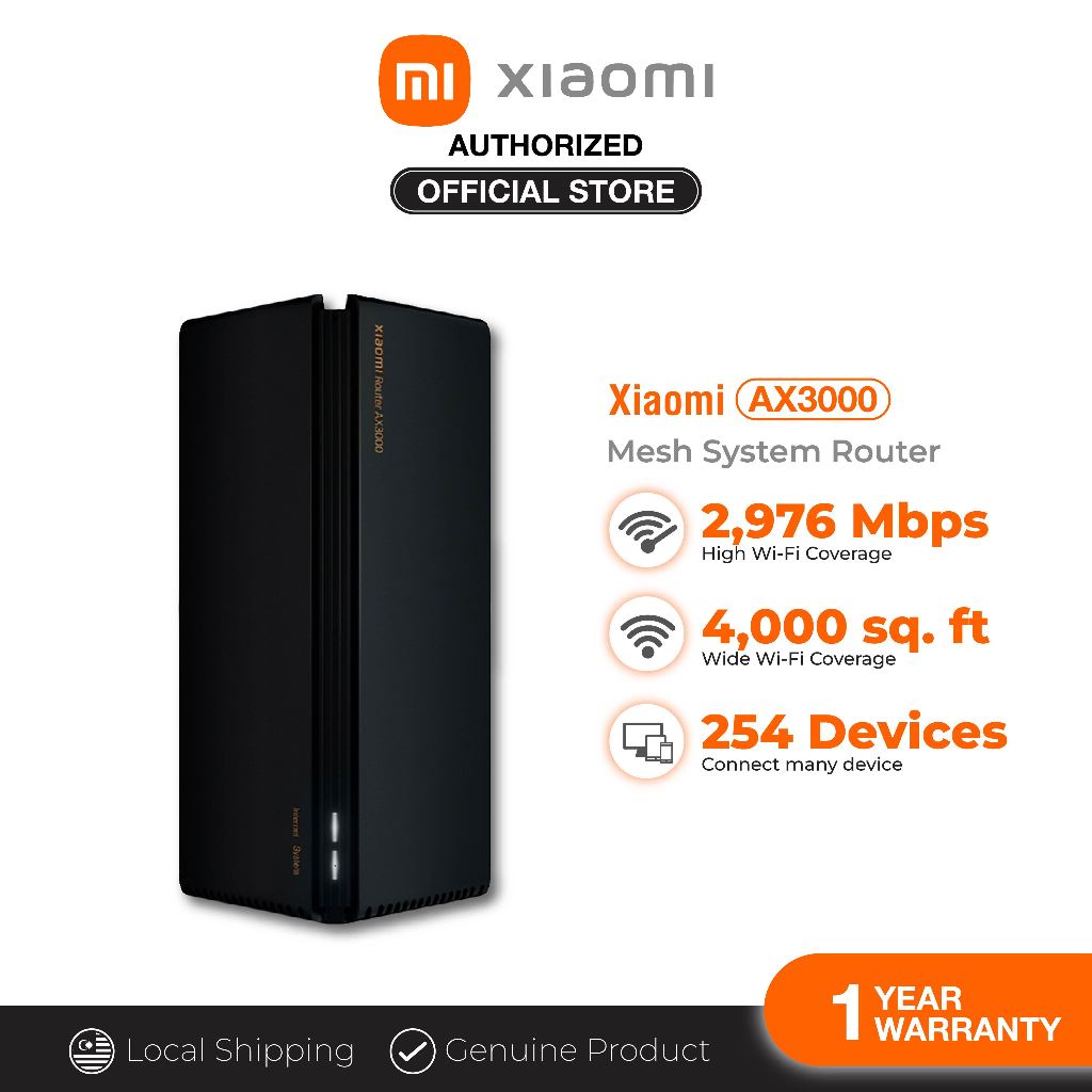 Xiaomi Mesh System AX3000 5GHz Router Dual Band WIFI 6 Modem WIFI ...