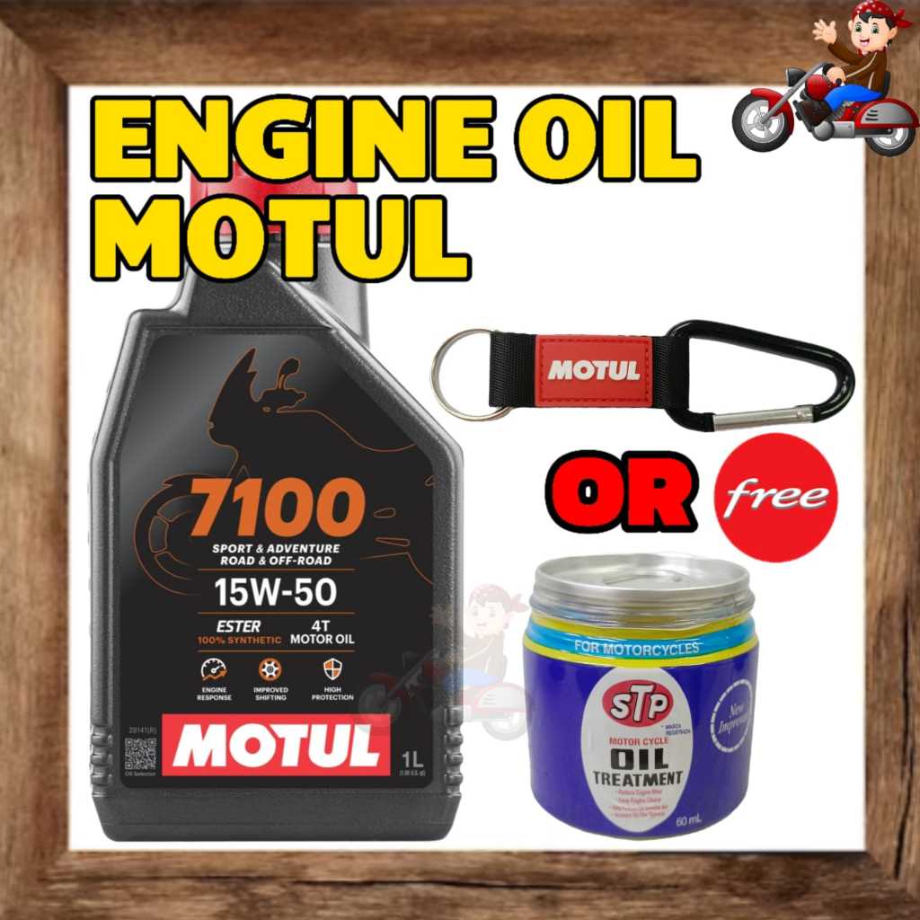 NEW PACKING !!! MOTUL ENGINE OIL MINYAK HITAM 7100 4T 15W50 SYNTHETIC ...