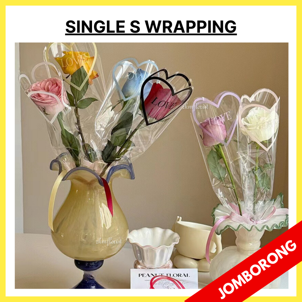 (50PCS) SINGLE S DESIGN Flower Wrapping Paper Flower Paper Wrapping ...