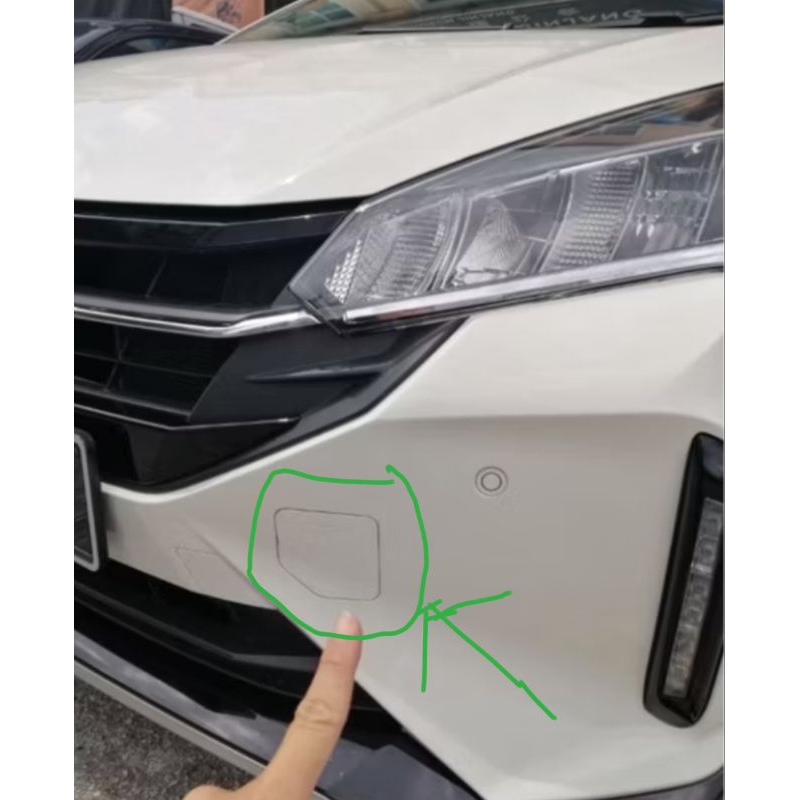💯 Original Perodua Myvi 2022 Front Bumper Towing Cover | Shopee Malaysia