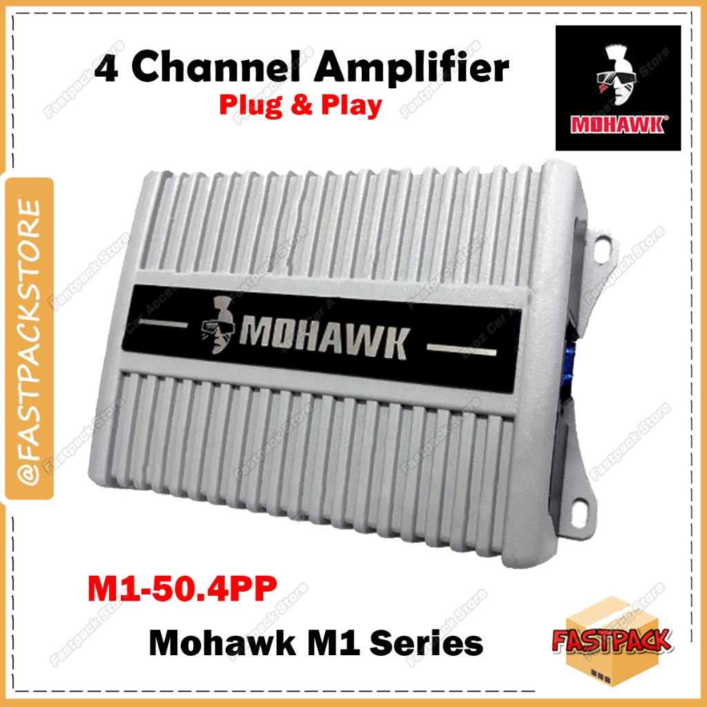 MOHAWK M1 Series 4 Channel Amplifier M1-50.4PP Power Amplifier Car ...