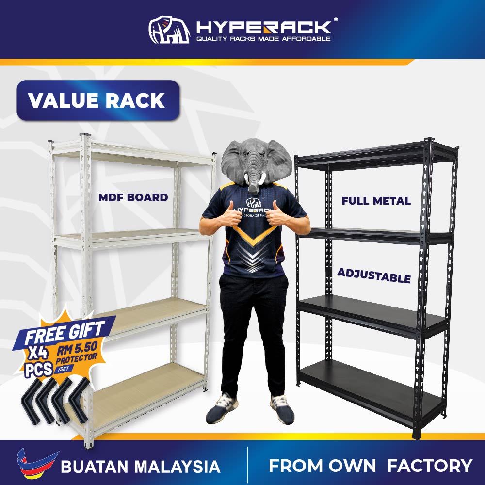 🔥HYPERACK ™️ [Ready Stock] Value Rack Boltless Rack 4 Levels Kitchen ...
