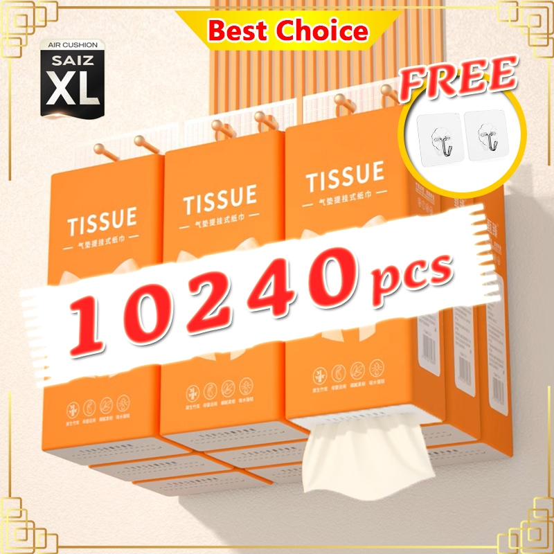 [10240pcs] Deluxe Comfort Tissue AIR-cushion Cheerful Tissue 4-Ply 1280 ...