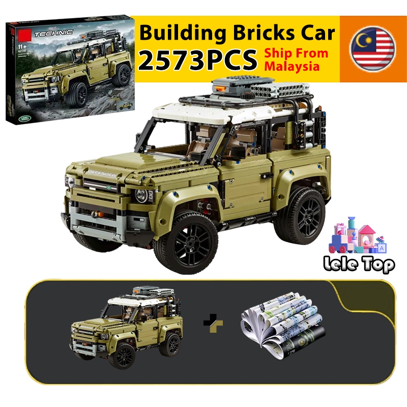 ⚡COD⚡Land Rover Defender 2573PCS Building Block Car Off-road Vehicle ...