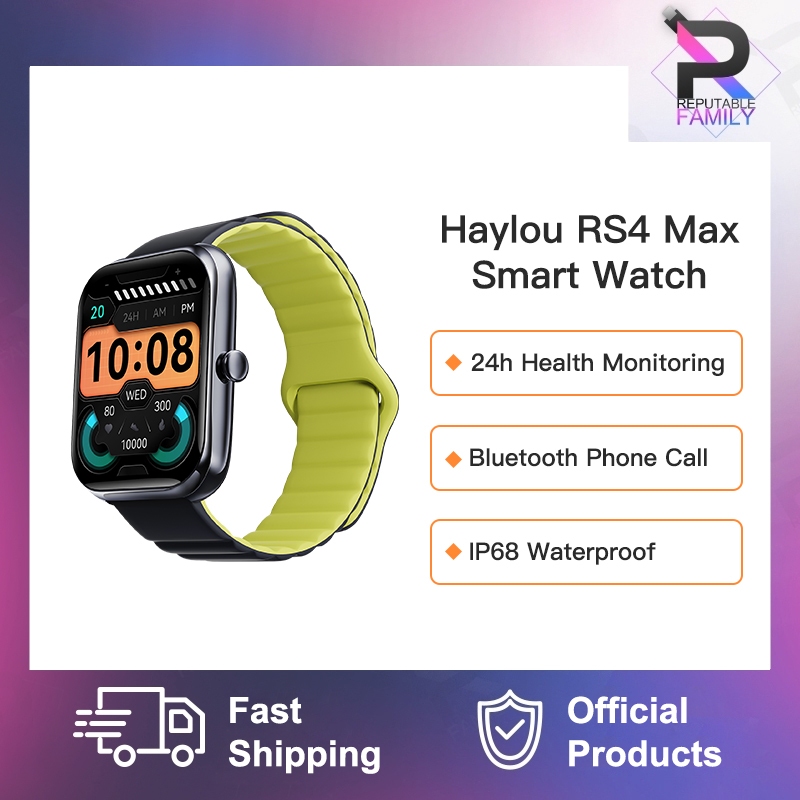 Haylou Jam Tangan Pintar RS4 Max Smart Watch 1.91" HD Display Bluetooth ...