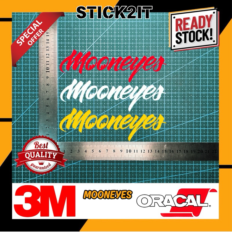 Sticker MOONEYES cutting sticker oracal | Shopee Malaysia