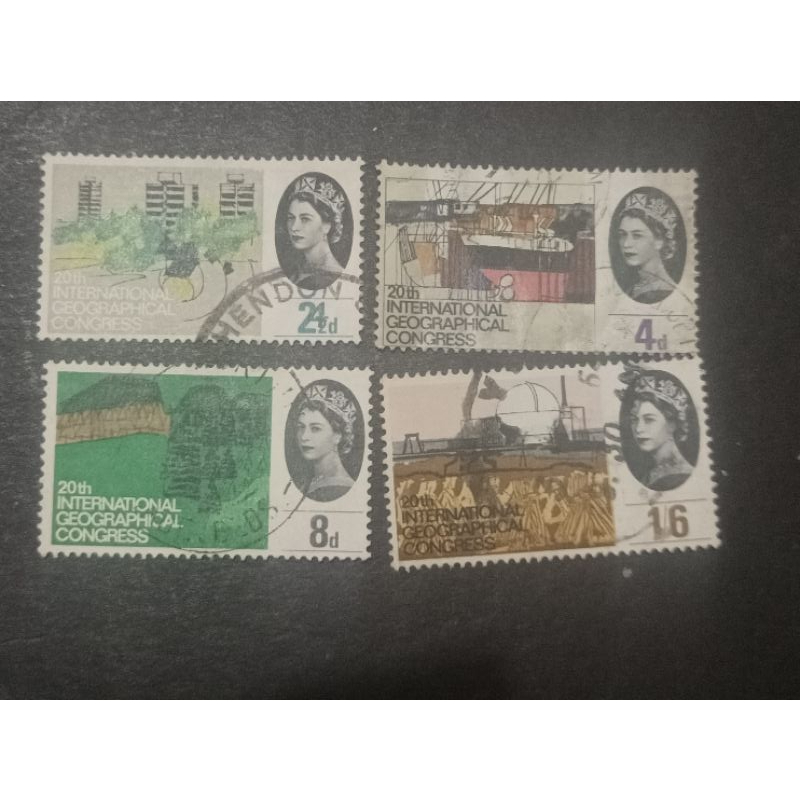 G02 Great Britain 1964 20th international Geographical Congress stamps ...