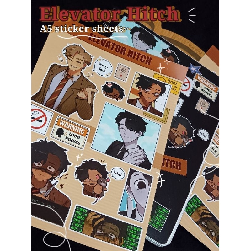 🛗 ELEVATOR HITCH 🛗 A5 Sticker sheets | Shopee Malaysia