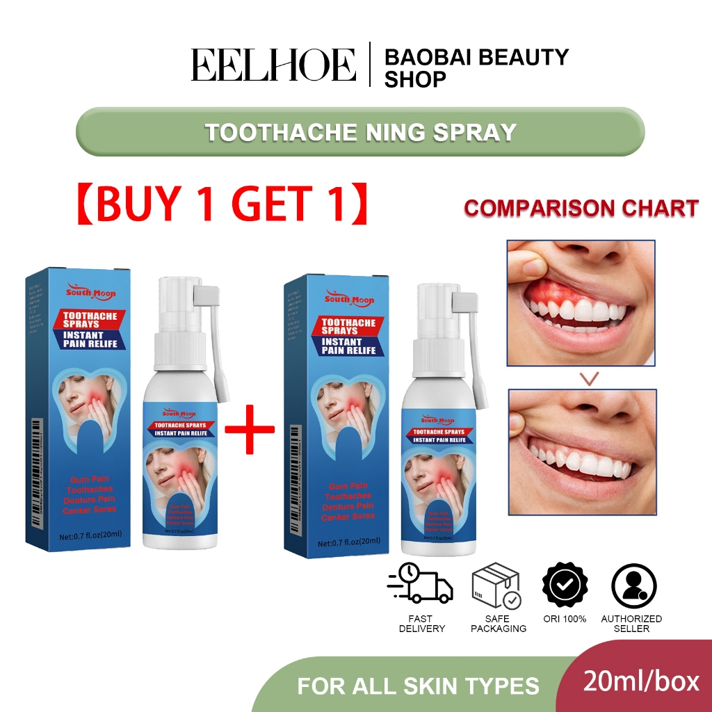 Toothache Ning Spray 20ml/original ubat sakit gigi berlubang toothache ...
