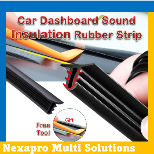 Universal Car Dashboard Sound Insulation Rubber Strip | Shopee Malaysia