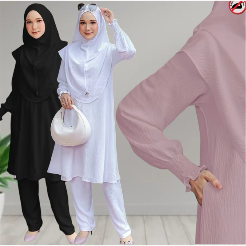 Exclusive Suit Madinah Premium Ironless Suit Umrah Travel Haji Set ...