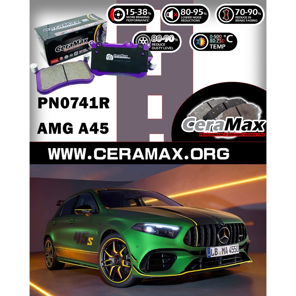 MGBENZ A45 AMG W176 CLA45 AMG C117 GLA45 AMG X156 MG-PN0741R CERAMAX ...