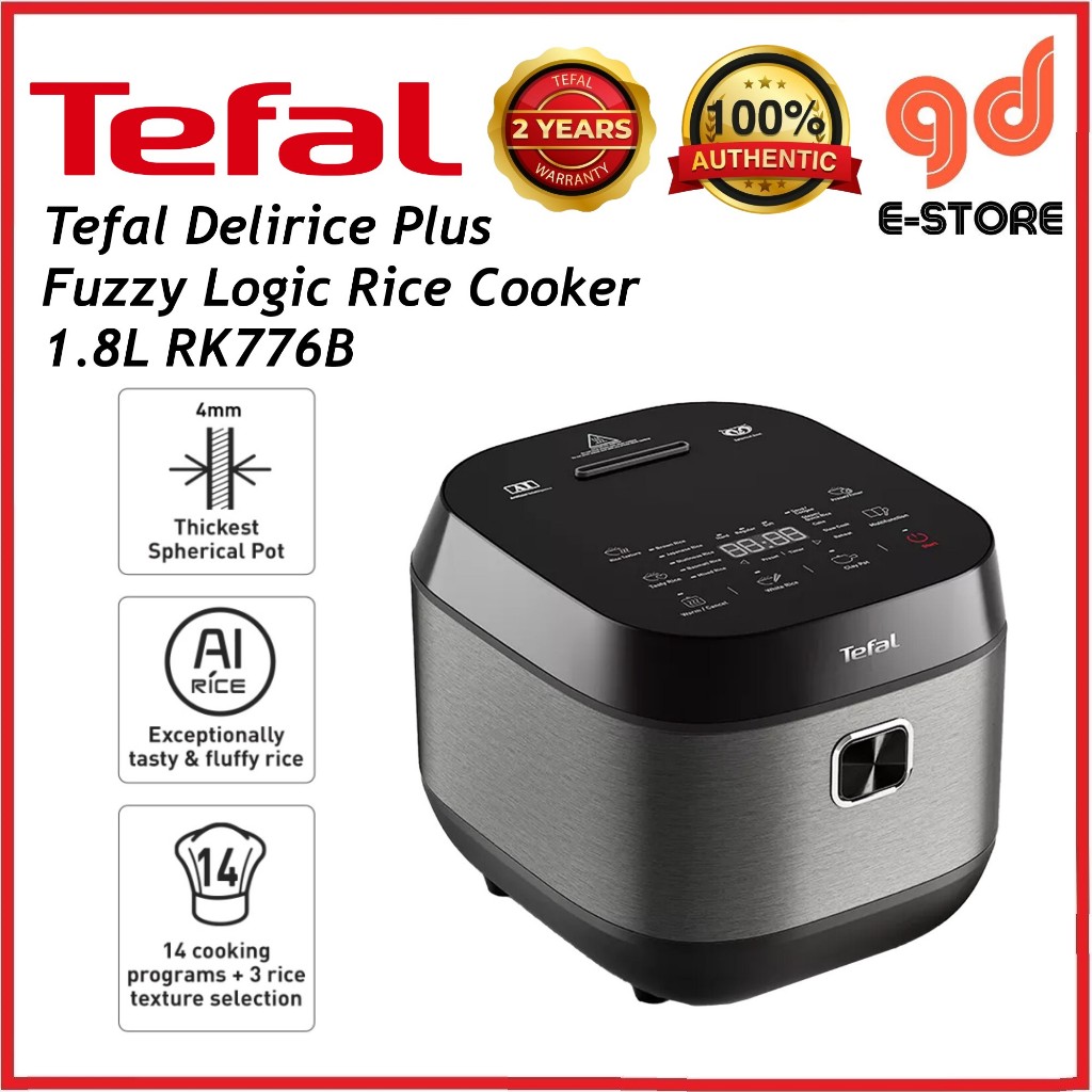 Tefal Delirice Plus Fuzzy Logic Rice Cooker 1.8L RK776B | Shopee Malaysia