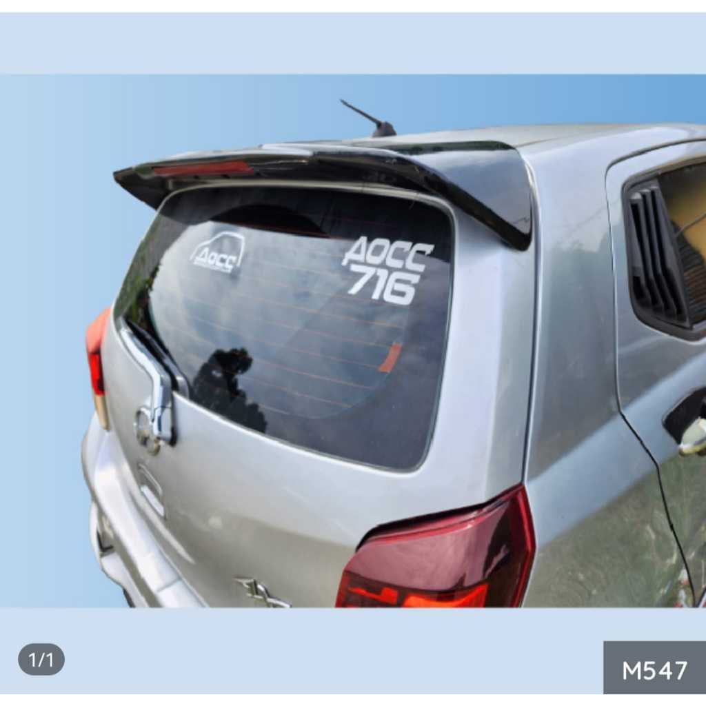 Perodua Axia Ayga TRD Spoiler with LED Fiber | Shopee Malaysia