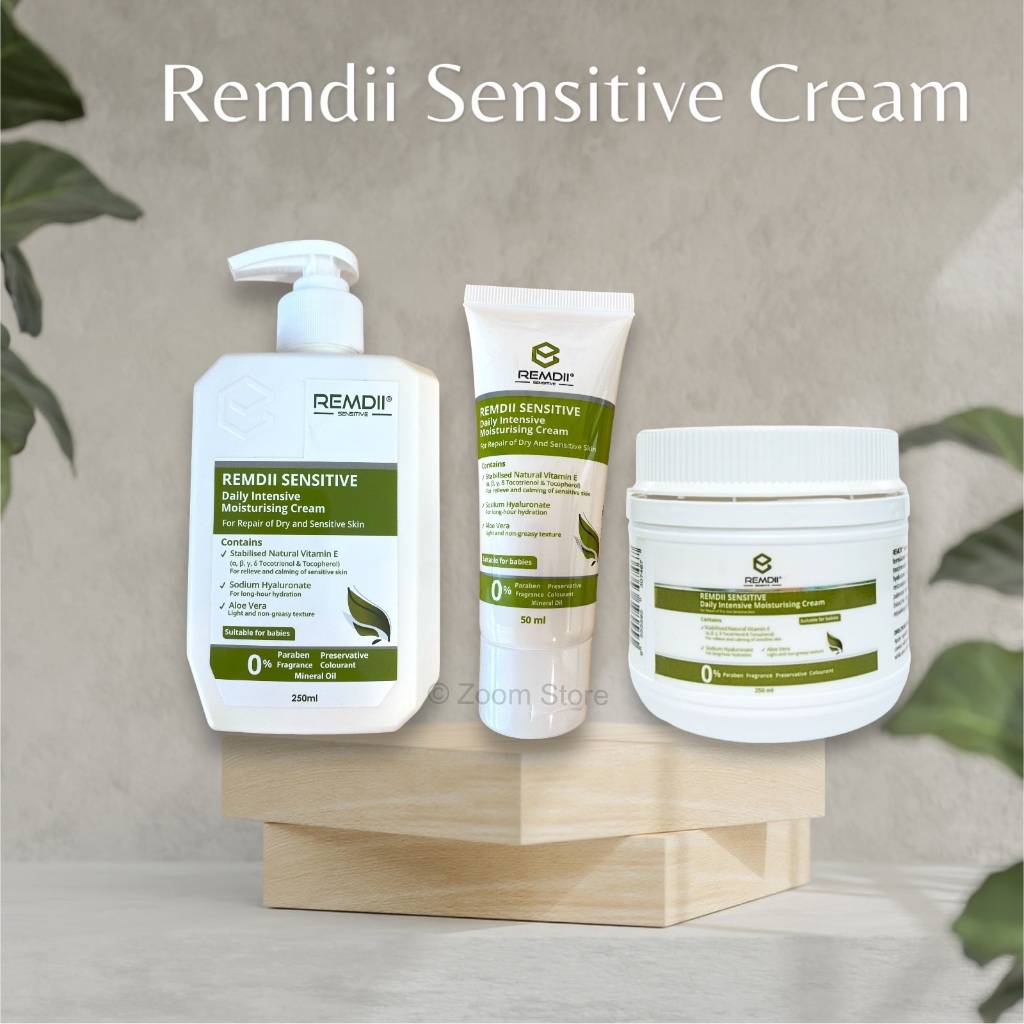 Remdii Sensitive Moisturising Cream for Eczema,Dry Skin,Baby,Adult ...