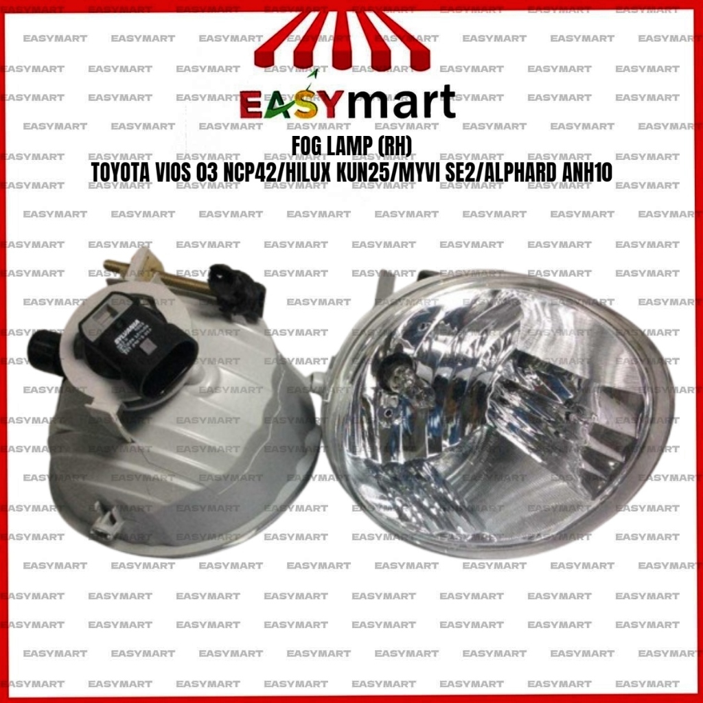 81220-0K080/81210-0K080 FOG LAMP LH/RH TOYOTA VIOS 03 NCP42/HILUX KUN25 ...