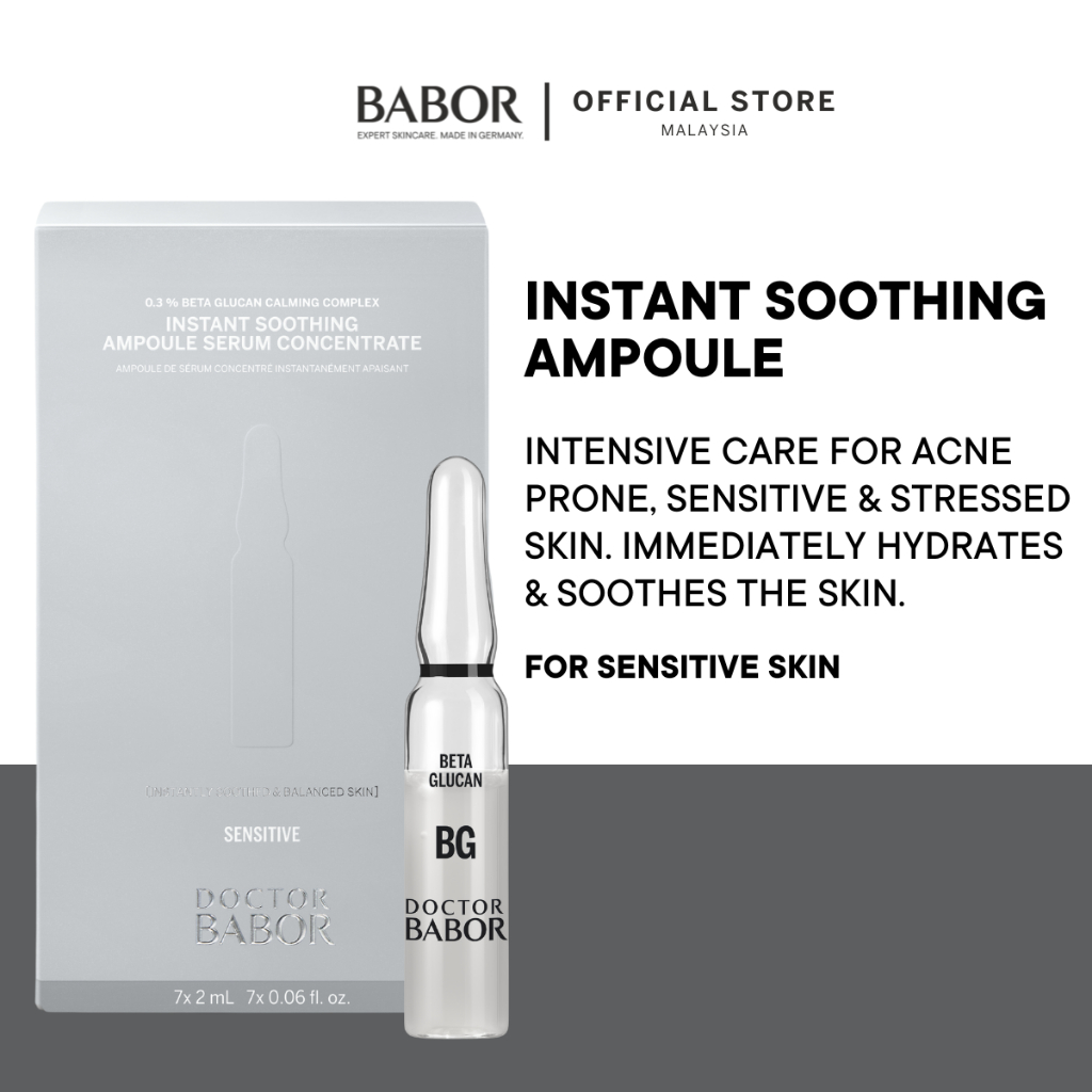 [NEW] DOCTOR BABOR INSTANT SOOTHING AMPOULE SERUM CONCENTRATE 7x2ml ...