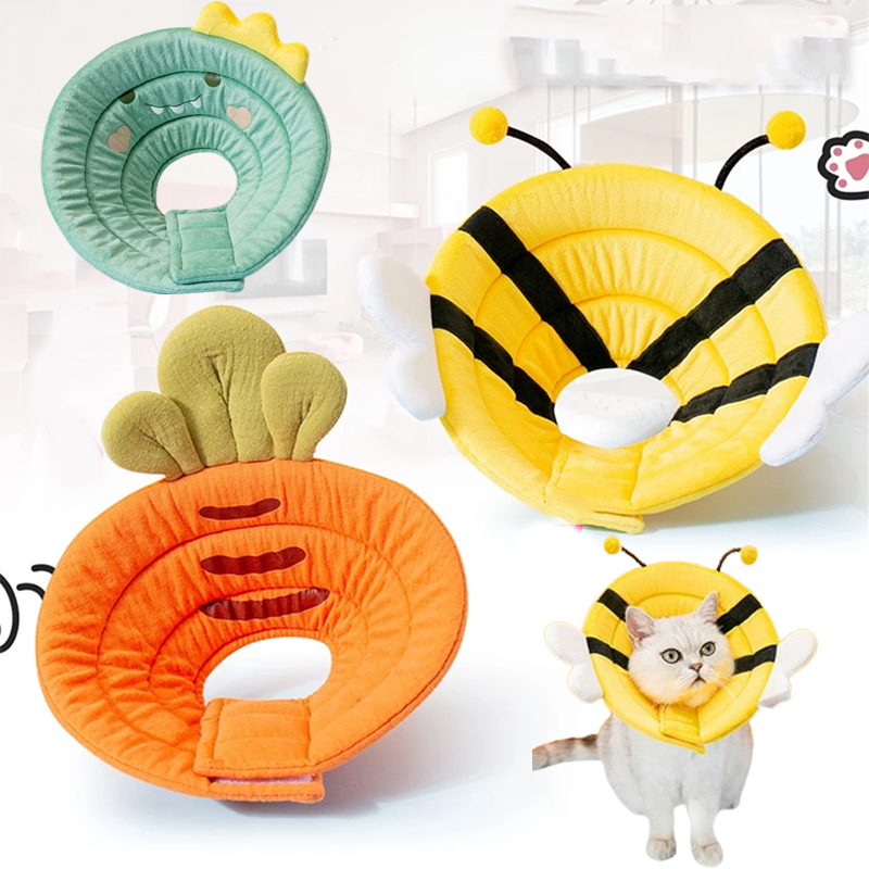 Pet Soft E Collar Cotton Elizabeth E-collar Anti-Licking Headgear ...