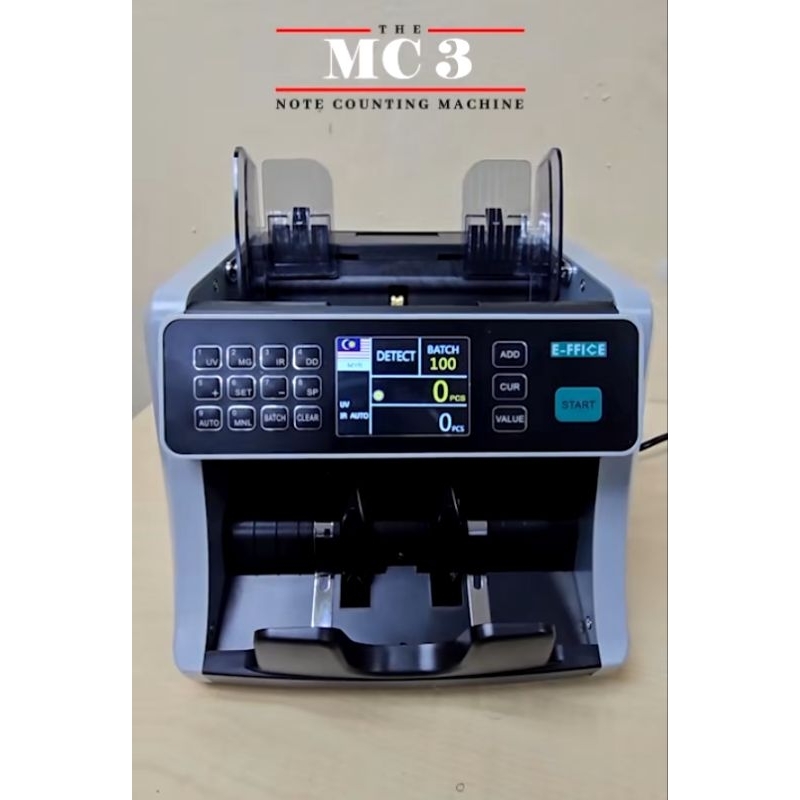 MESIN KIRA DUIT SINGLE VALUE MC3 / BANK NOTE COUNTING MACHINE | Shopee ...