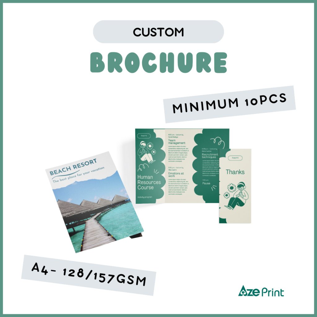 [Premium Custom Print] A4 Brochure| Bi-Fold| Tri-fold| Z- fold| 128 ...