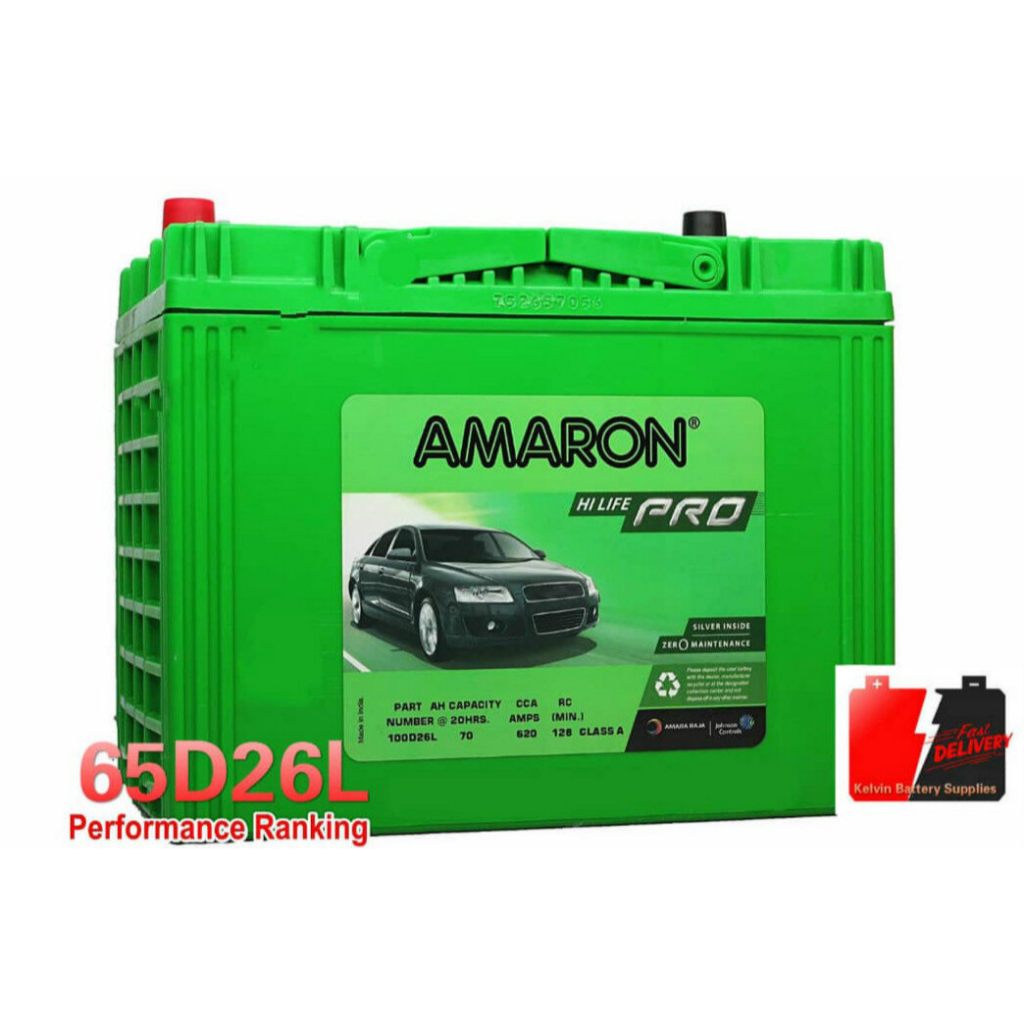 [Amaron Hi-life ] 65D26R | 65D26L | NS70 | NS70L || Car Battery Bateri ...