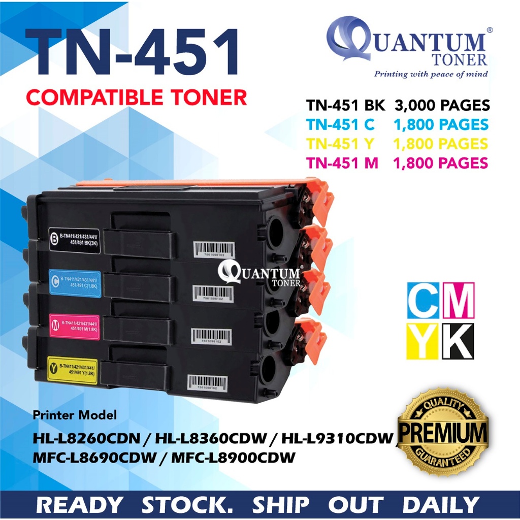 FULL SET Compatible TN-451 TN451 Color Laser Toner For Brother HL ...