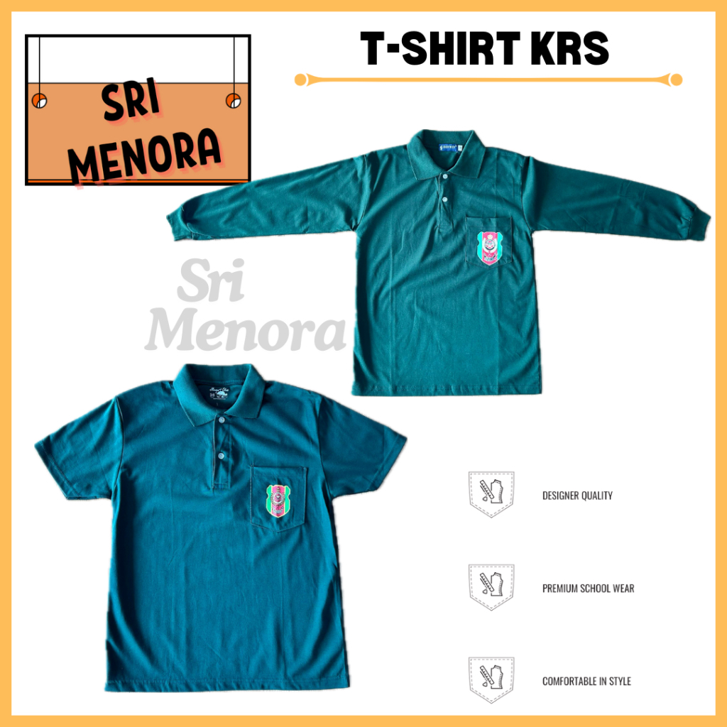 BAJU T-SHIRT KRS SEKOLAH / T-shirt uniform KRS sekolah menengah / Baju ...