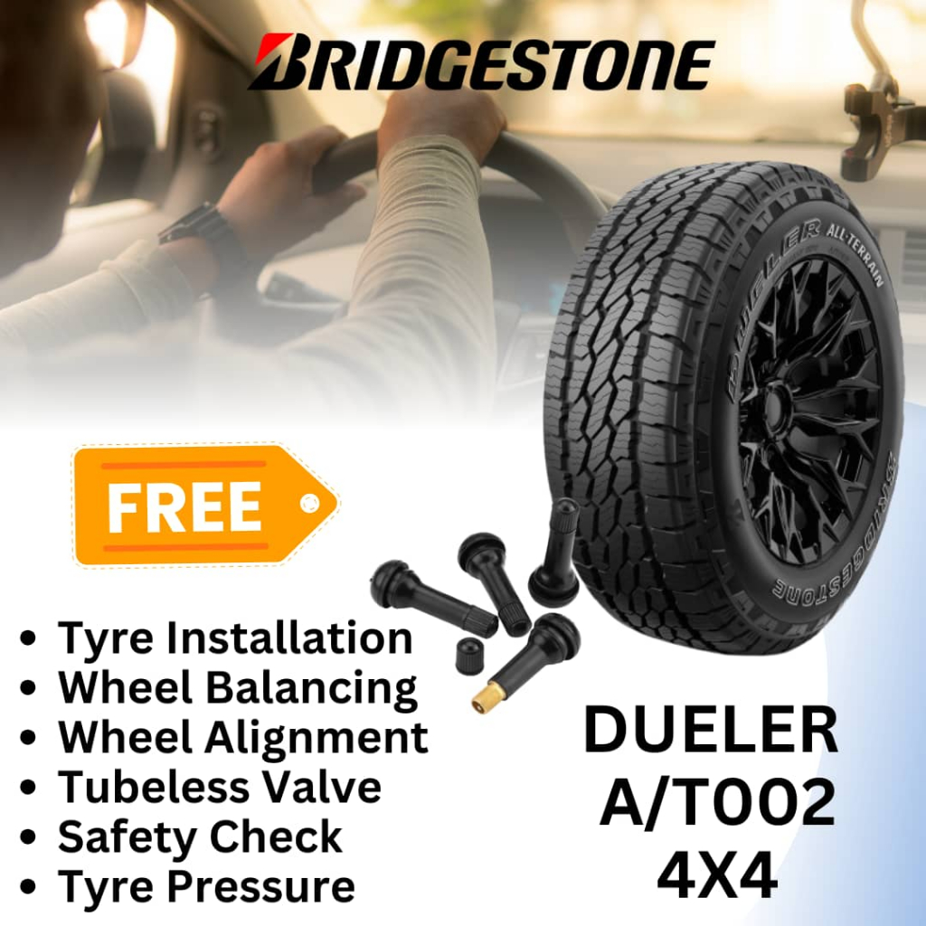 NEW TYRE 265/60R18 DUELER ALL-TERRAIN A/T002 BRIDGESTONE (WITH INSTALLATION) | Shopee Malaysia