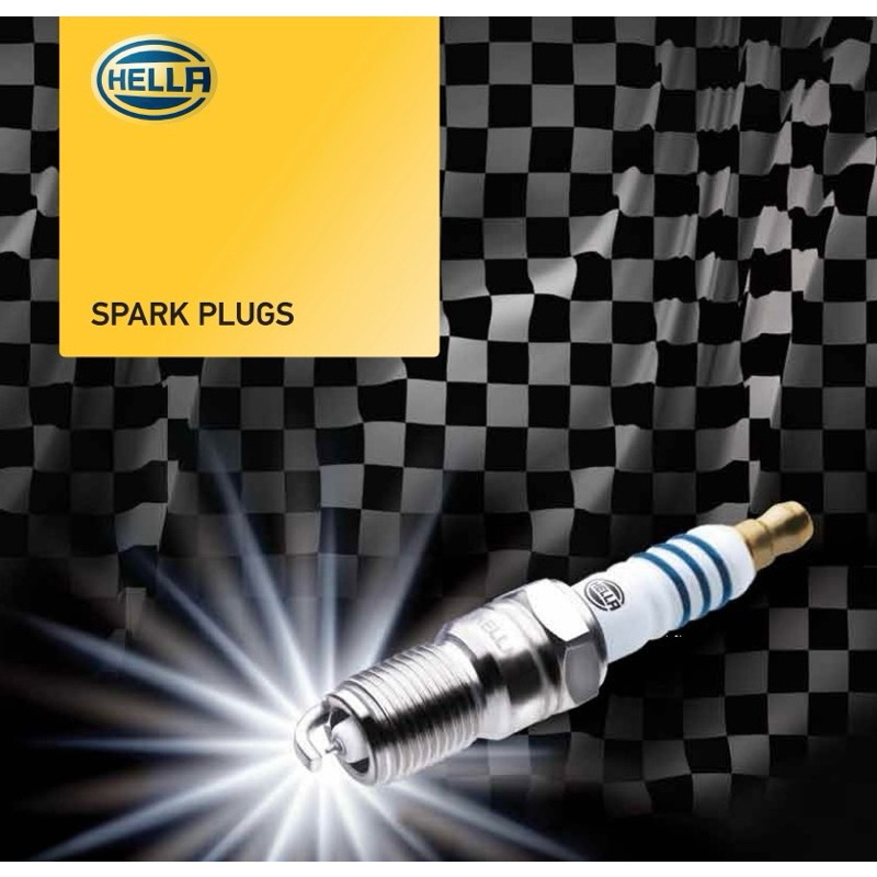 HELLA SPARK PLUG CS8P-8 1 SET/4PCS TOTAL (BUY 10 SETS FREE 1 SET ...