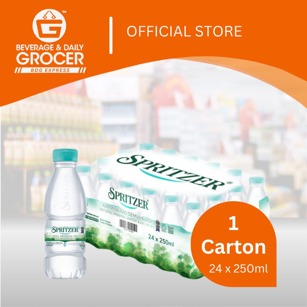 Spritzer Mineral Water - Shrink Pack ( 24 x 250ml) 1 Carton | Shopee Malaysia