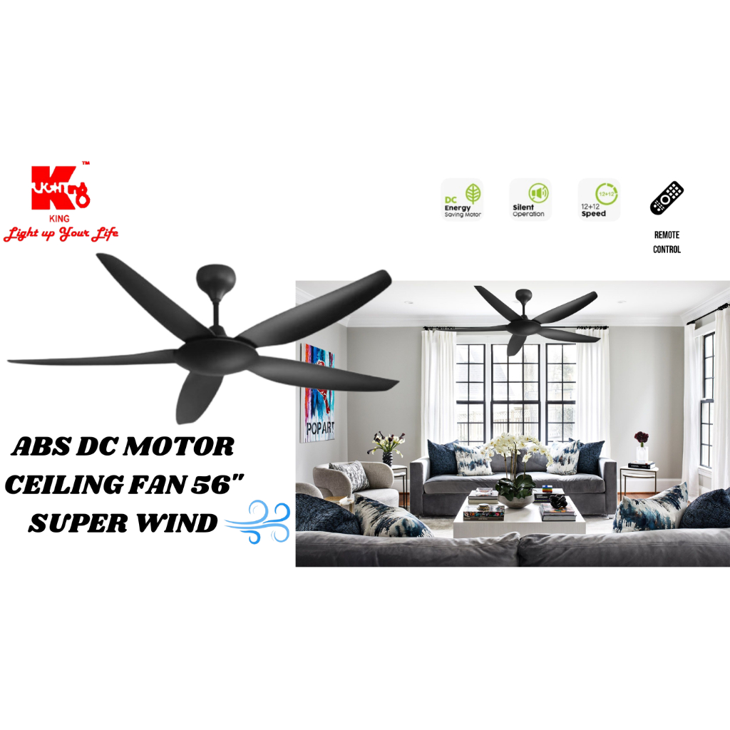 KING DC6 SERIES INVERTER DC MOTOR CEILING FAN / KING DC CEILING FAN ...