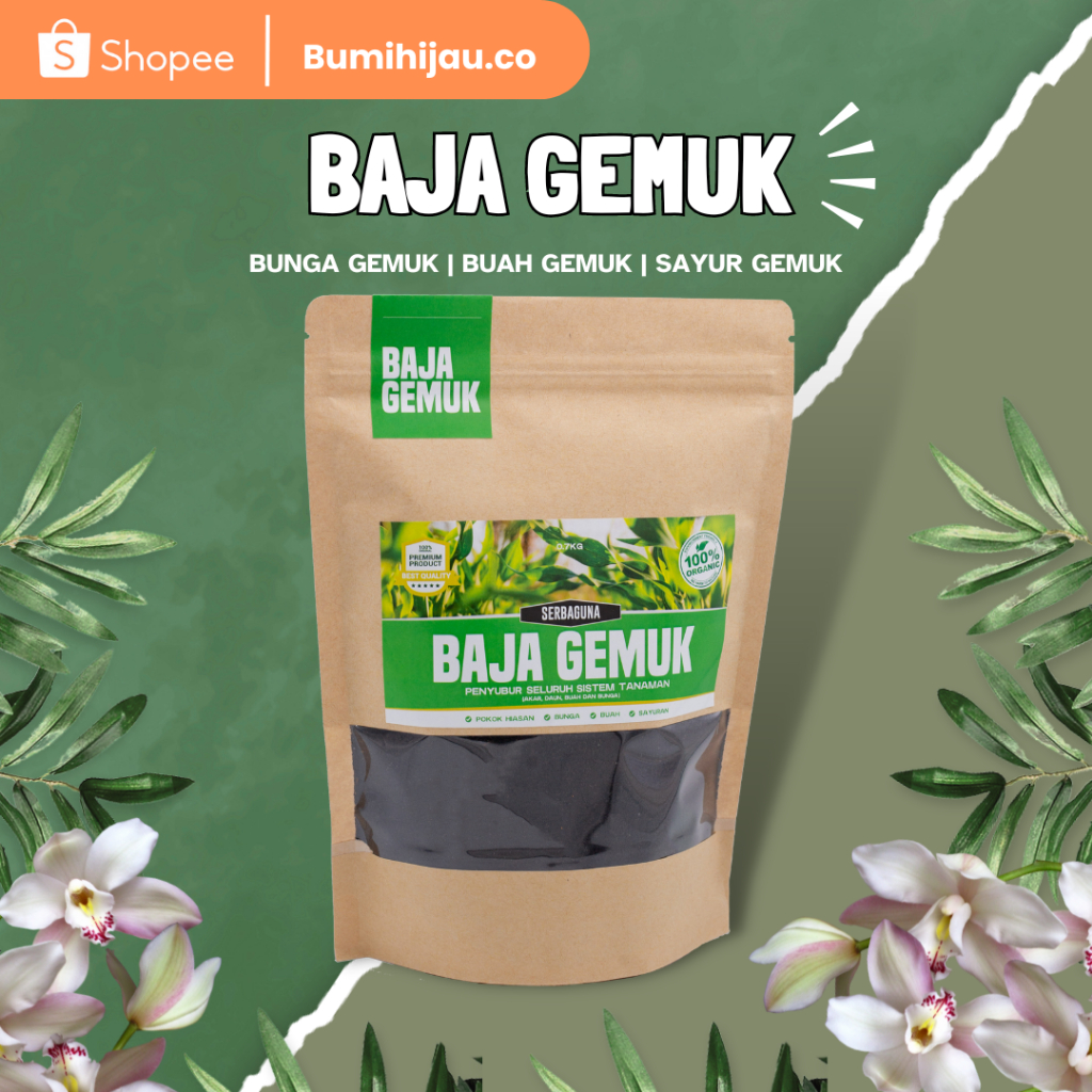 Baja Gemuk Organic l Tanaman Sayur, Bunga, dan Buah l Suburkan Tanaman | Shopee Malaysia