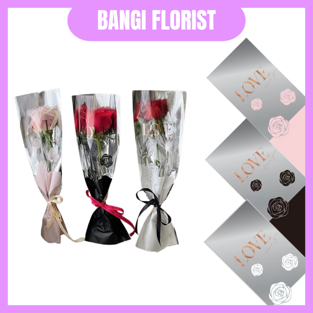 (10PCS) SINGLE E DESIGN Flower Wrapping Paper Flower Paper Wrapping ...