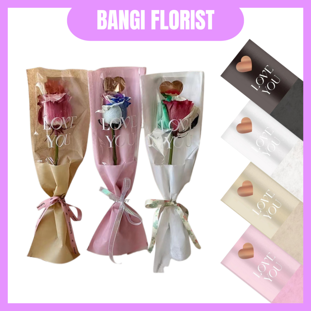 (10PCS) SINGLE B DESIGN Flower Wrapping Paper Flower Paper Wrapping ...