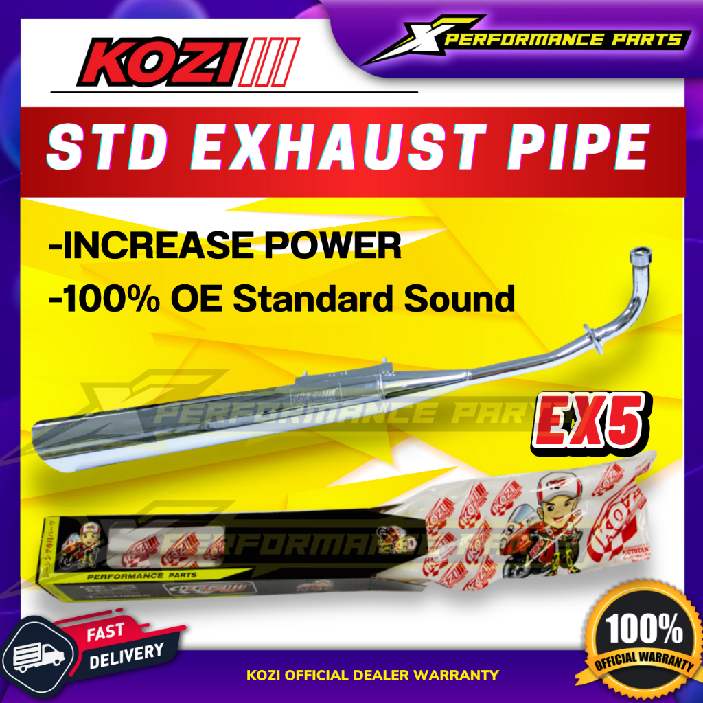 KOZI Standard OE Exhaust Pipe EX5 EX5 Dream Standard OE Sound | Shopee ...