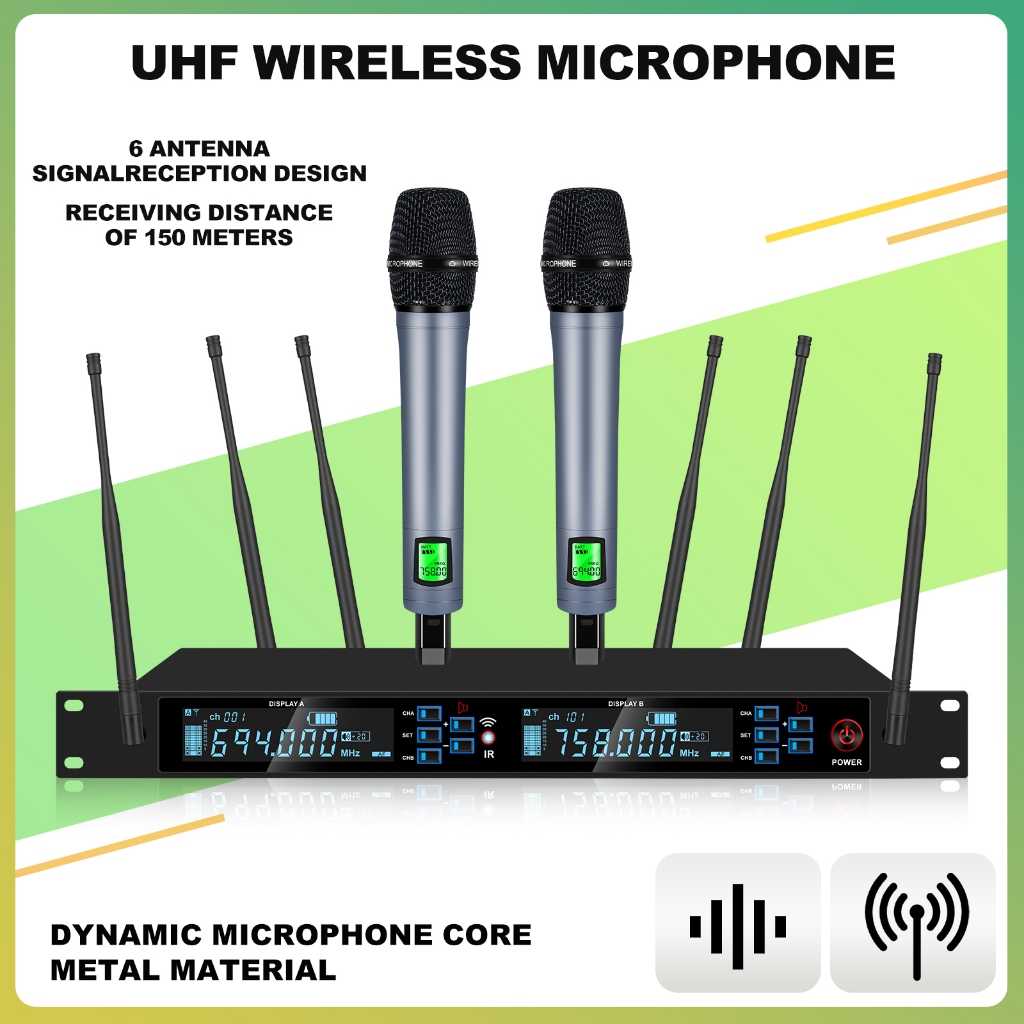 UHF wireless microphone quality wireless microphone sound microphone ...