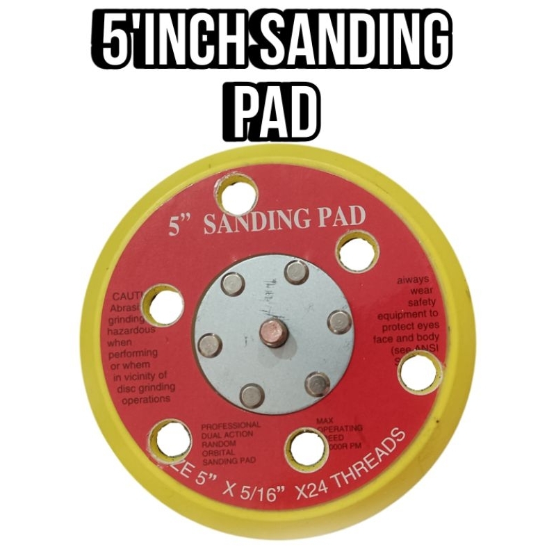 5'inch Red Sanding pad (6hole allows) | Shopee Malaysia